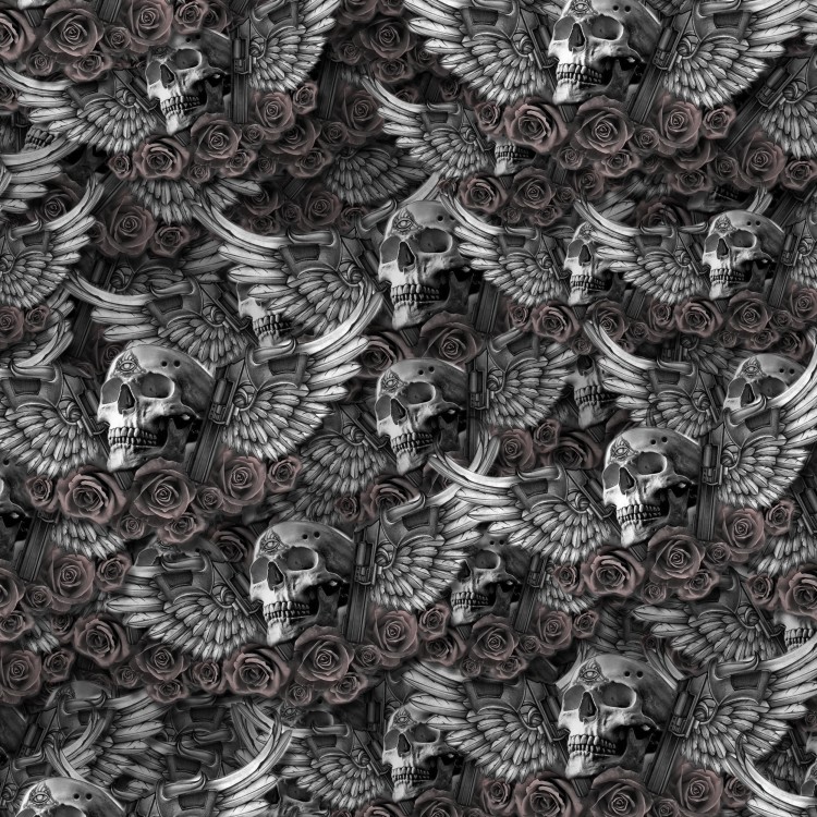 Winged Pistol Skull 24 – Pattern Crew