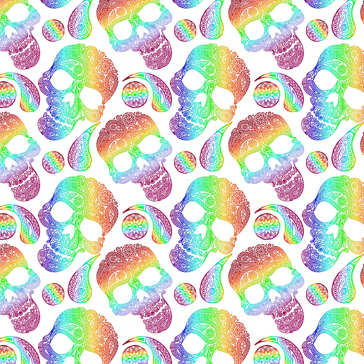 Paisley Skulls 22 – Pattern Crew