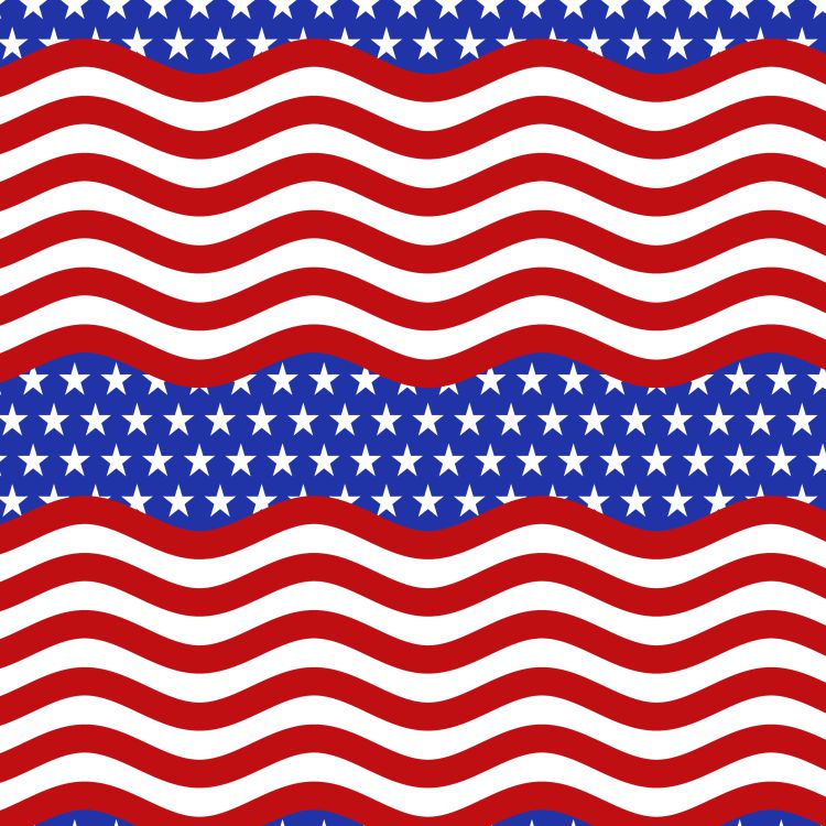 Wavy US Stripes 22 – Pattern Crew