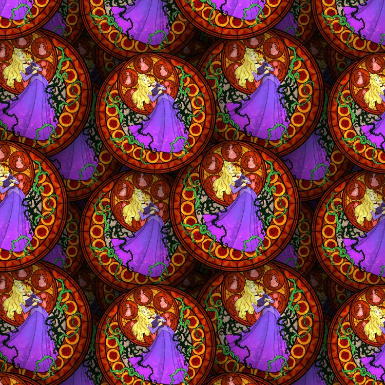 Kingdom Hearts Stained Glass Aurora – Pattern Crew