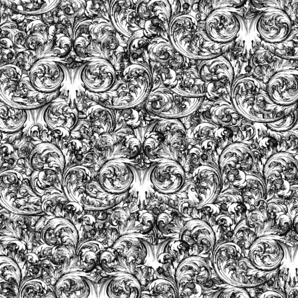 Hand Drawn Silver Scrollwork Engraving 24 – Pattern Crew