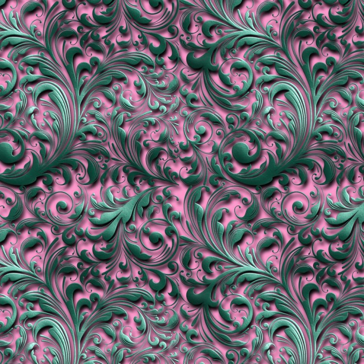 Teal and Pink Filigree – Pattern Crew