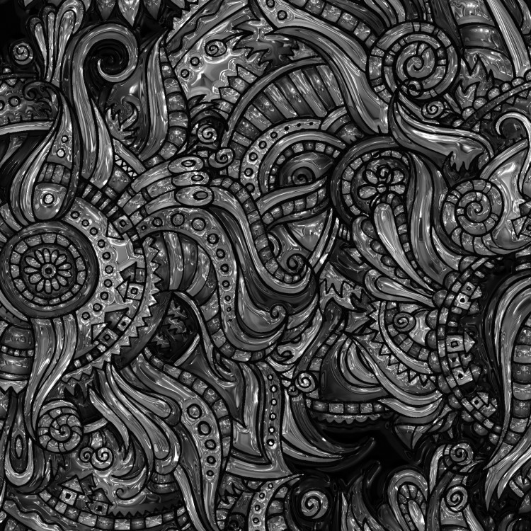 Abstract Chrome Flowers – Pattern Crew