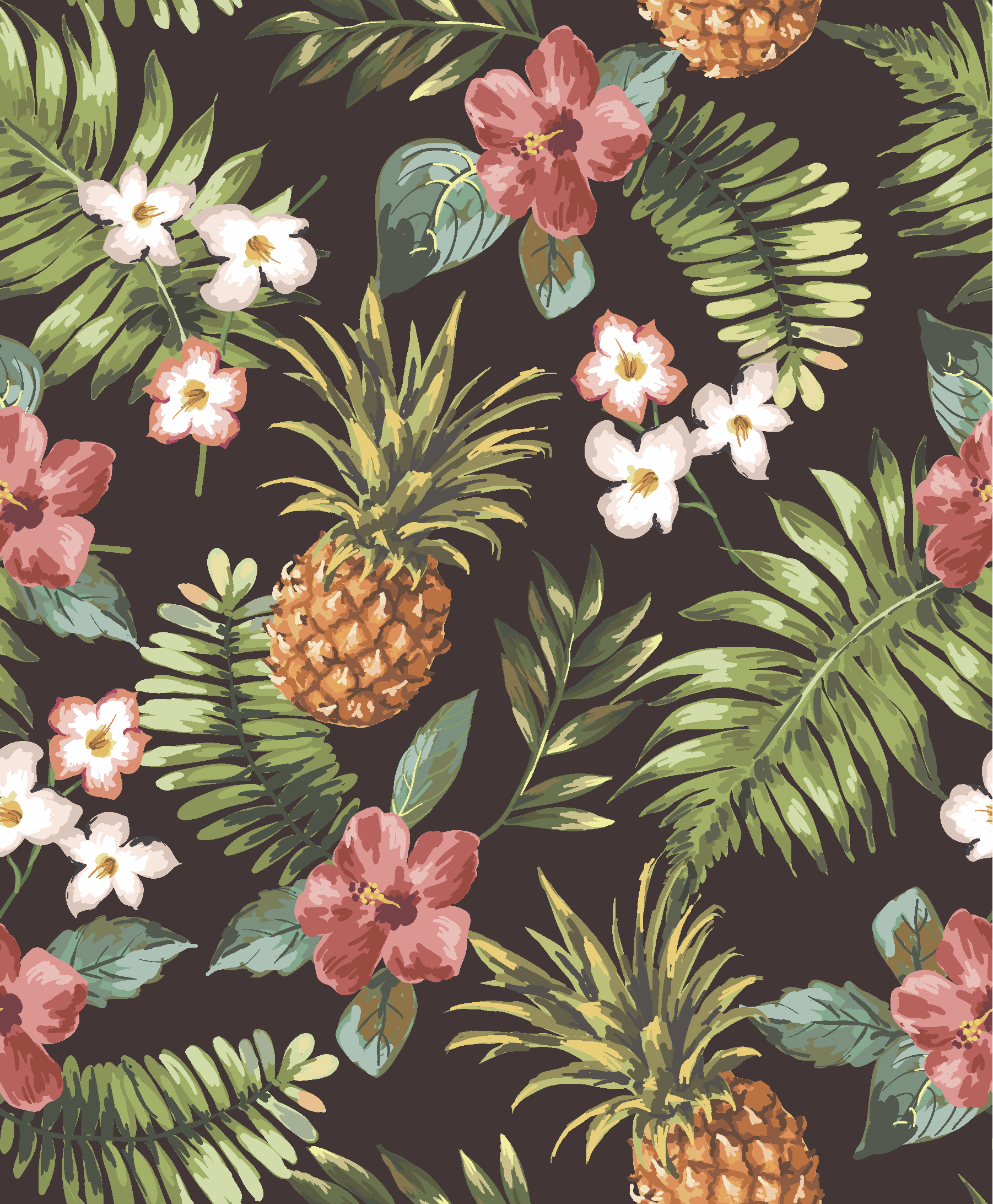 Hawaiian Pineapple Hibiscus – Pattern Crew
