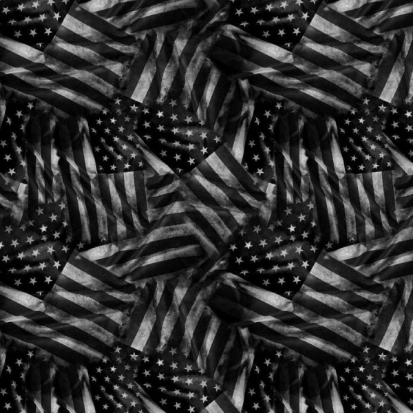 Old Glory Flag 23 Grayscale – Pattern Crew