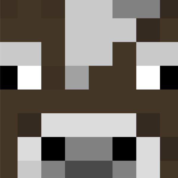 Minecraft Cow Head – Pattern Crew