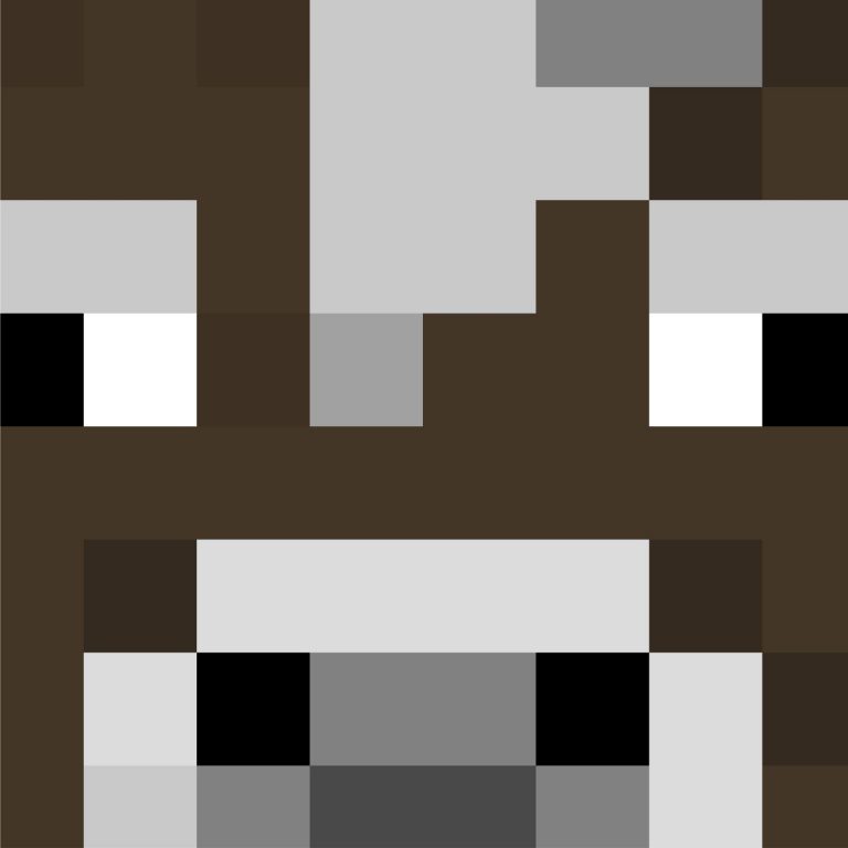 Minecraft Cow Head – Pattern Crew