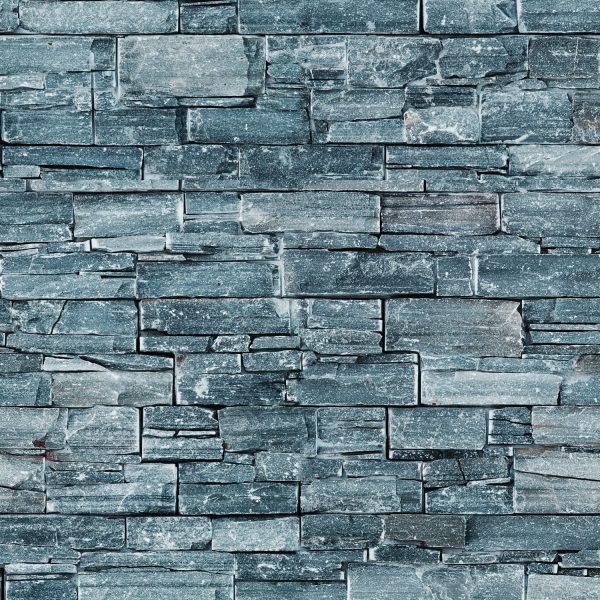 Blue Stacked Stone Wall – Pattern Crew