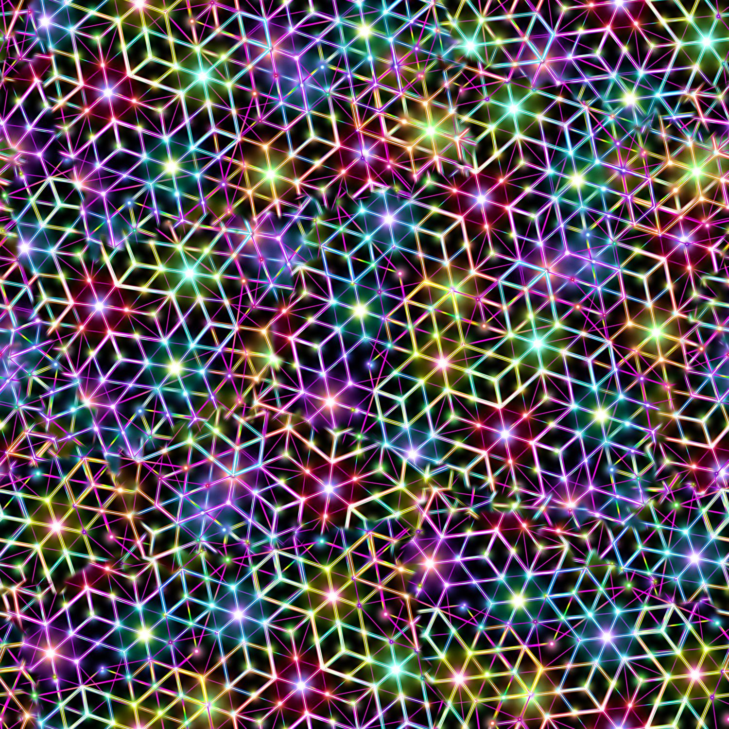 Neon Cube Clusters 22 – Pattern Crew