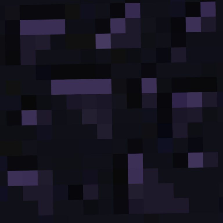 Minecraft Obsidian Block – Pattern Crew