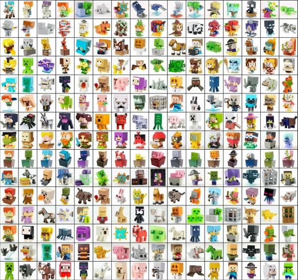 Minecraft Characters Pattern Crew