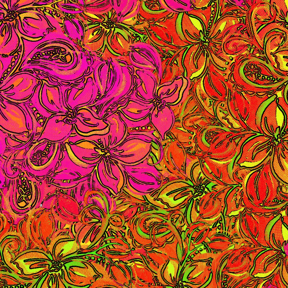 Lilly Pop Art Flowers – Pattern Crew