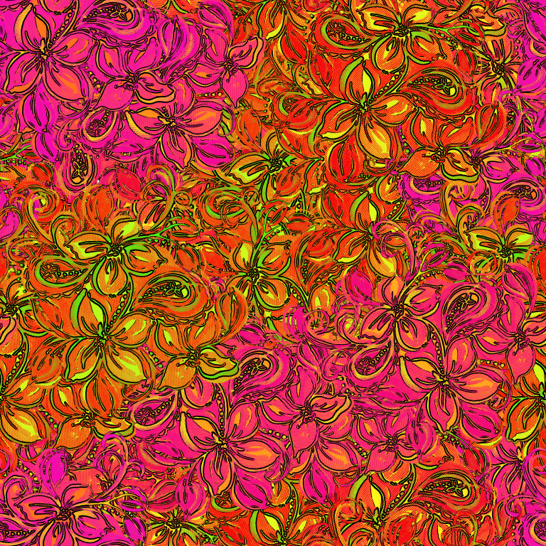 Lilly Pop Art Flowers – Pattern Crew