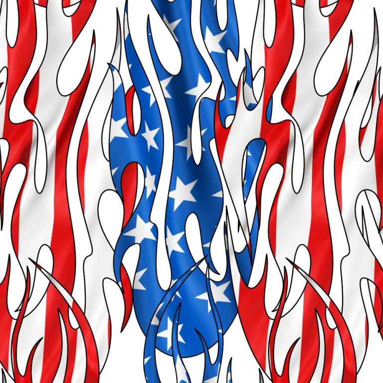 Tribal Flames US Flag 24 – Pattern Crew