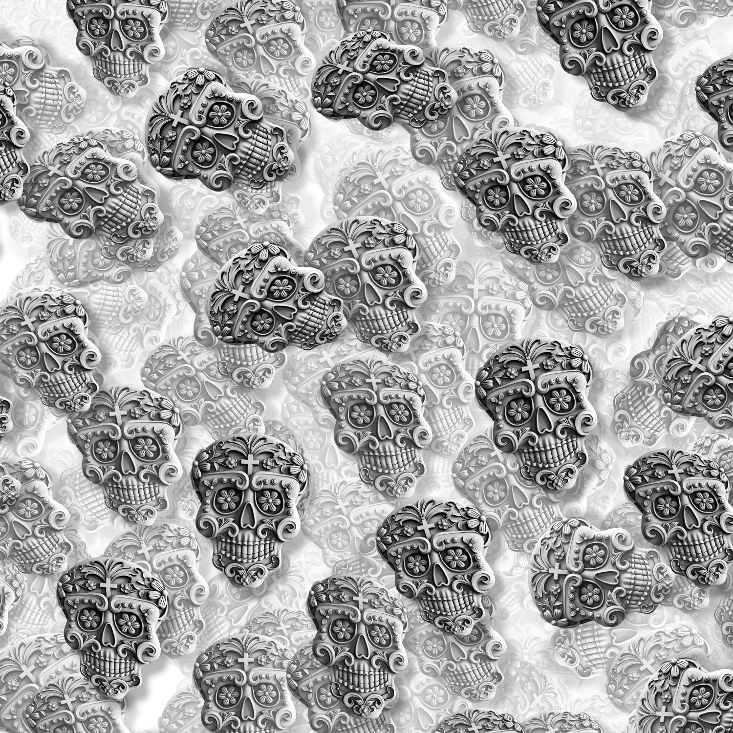 3D Sugar Skulls 23 – Pattern Crew