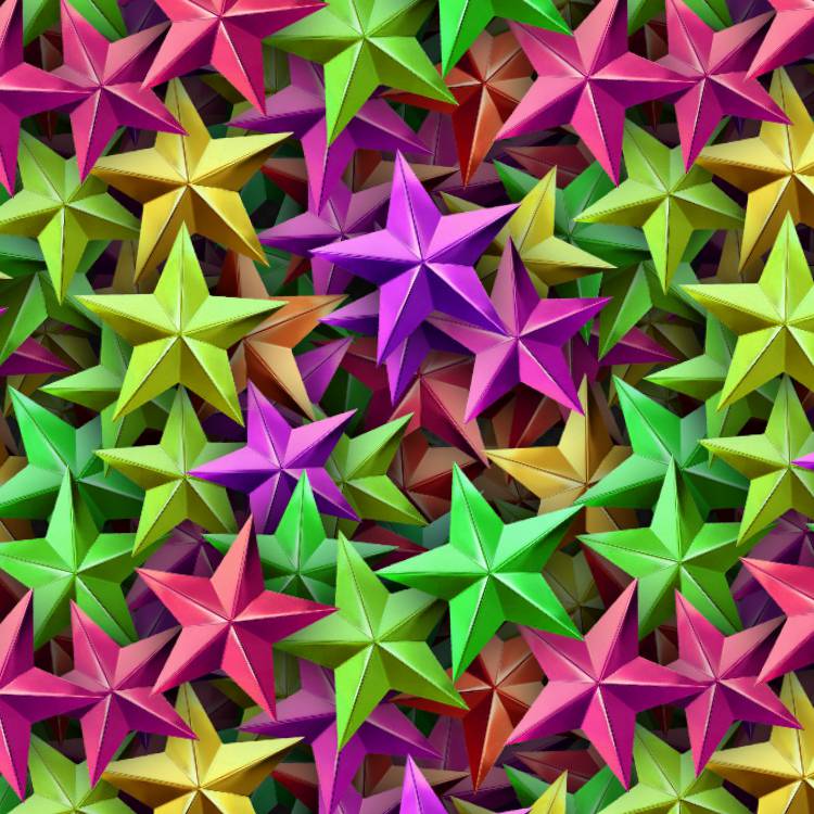Multi Color Stars – Pattern Crew
