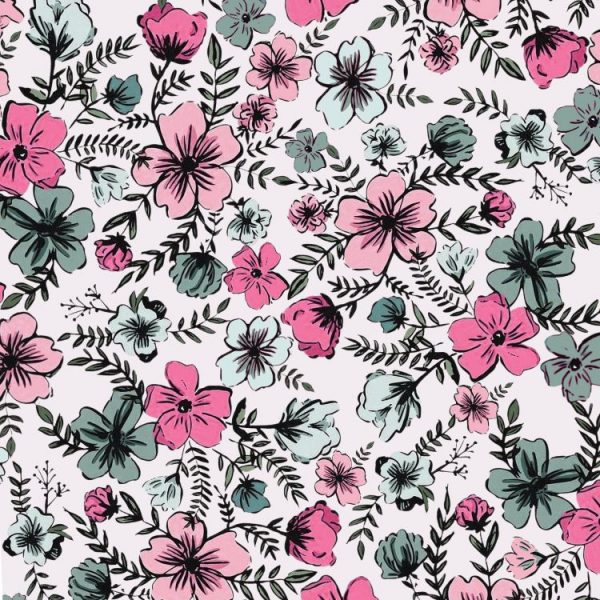 Victorian Watercolor Flowers 23 – Pattern Crew