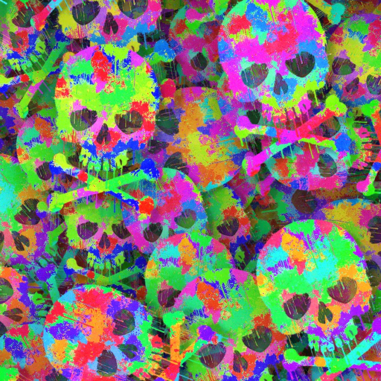 Paintball Spattered Skulls – Pattern Crew