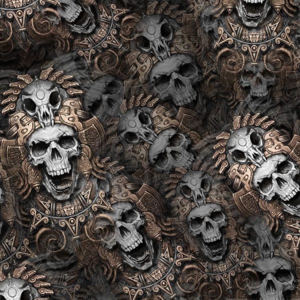 Copper Aztec Skulls – Pattern Crew