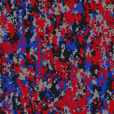 Digital Red & Blue Camouflage – Pattern Crew