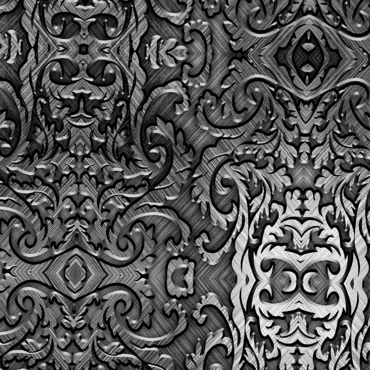 Brushed Steel Scrollwork – Pattern Crew