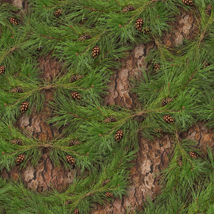 Camo Painting With Pine