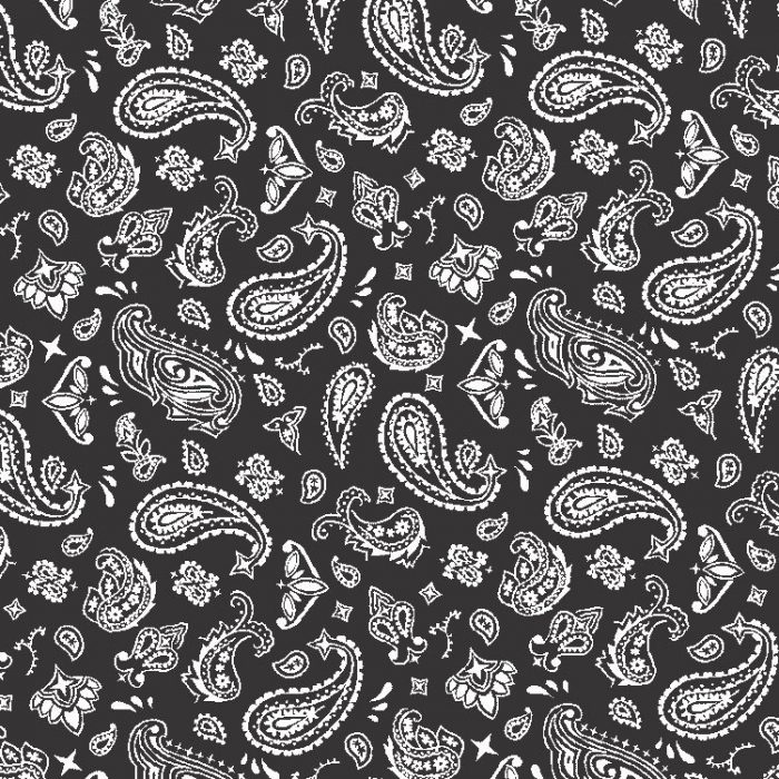 Black Bandana Seamless – Pattern Crew