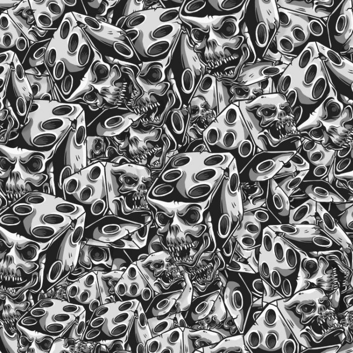 Flaming Dice Skulls 28 – Pattern Crew