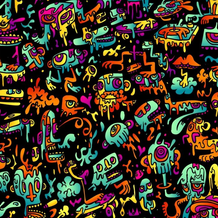 Trippy Doodle Monsters – Pattern Crew