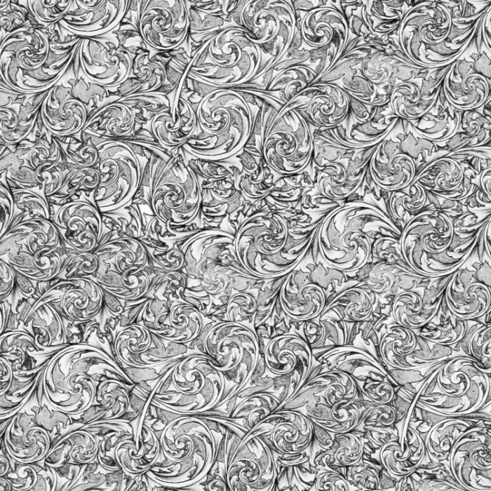 Hand Drawn Silver Scrollwork Engraving 22 – Pattern Crew