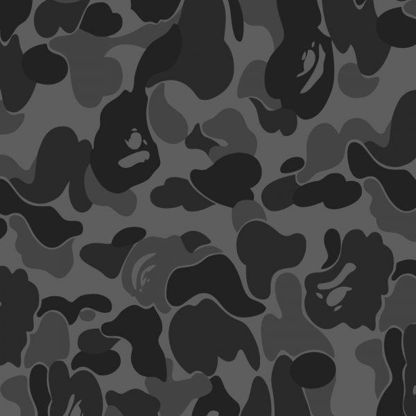Bathing Ape BAPE Dark Urban Camouflage – Pattern Crew