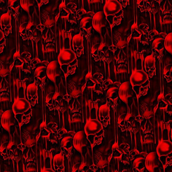 Melting Skulls Red – Pattern Crew