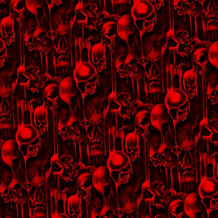 Melting Skulls Red – Pattern Crew
