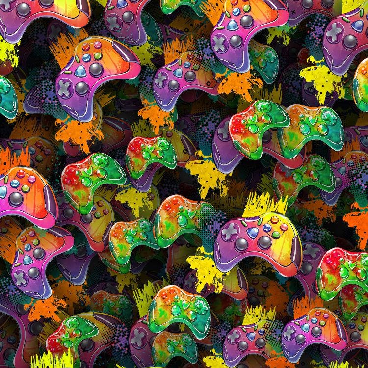 Neon Game Controllers 23 – Pattern Crew