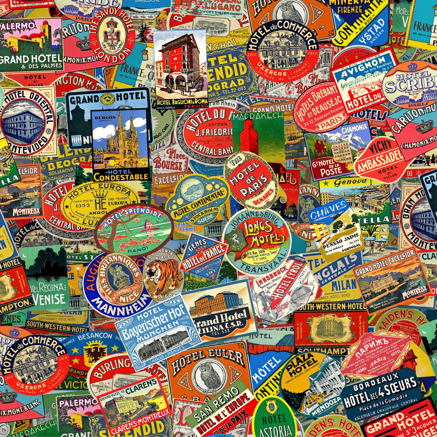 Travel Hotel Suitcase Stickers 22 – Pattern Crew