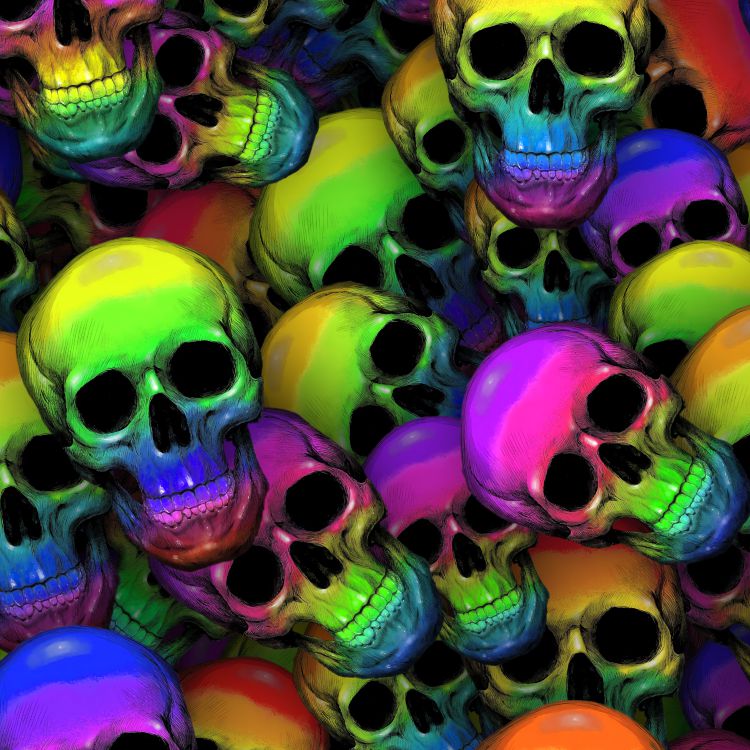 Rainbow Skulls 22 – Pattern Crew