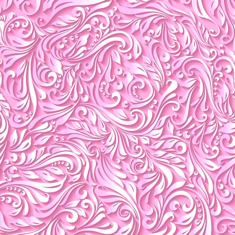 3D Scrollwork Pink 22 – Pattern Crew