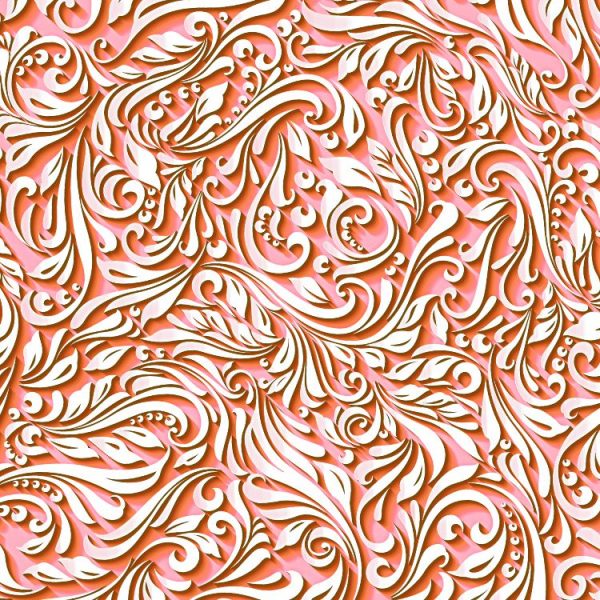 3D Scrollwork Pink 23 – Pattern Crew