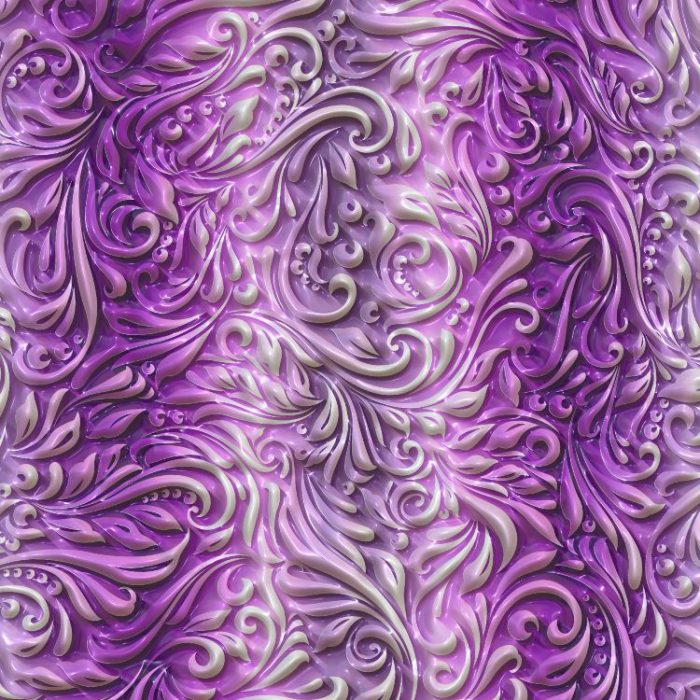 3D Scrollwork Purple 23 – Pattern Crew