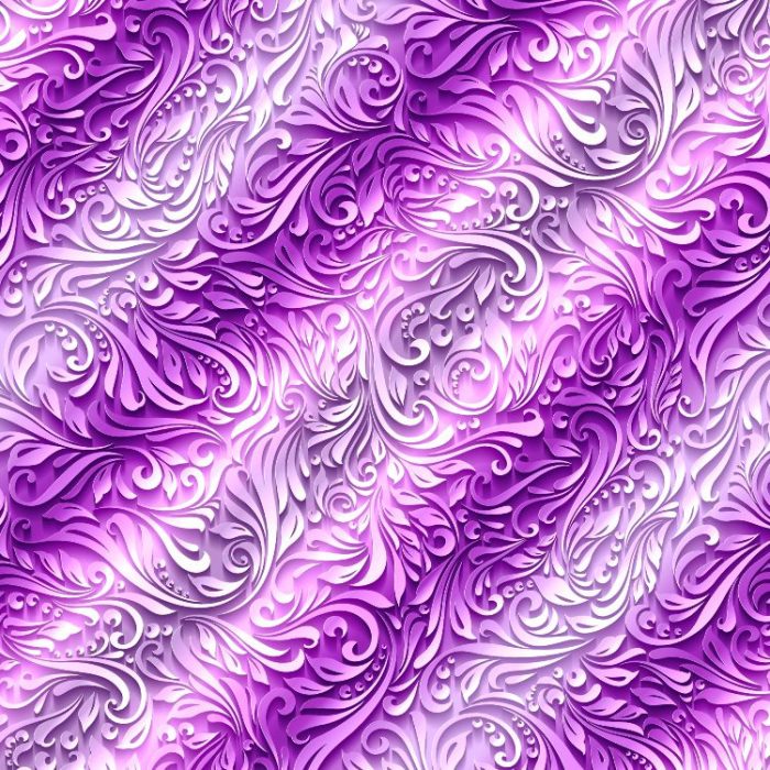3D Scrollwork Purple – Pattern Crew