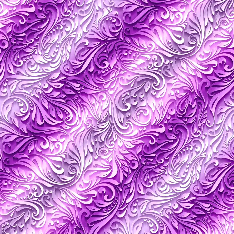 3D Scrollwork Purple – Pattern Crew