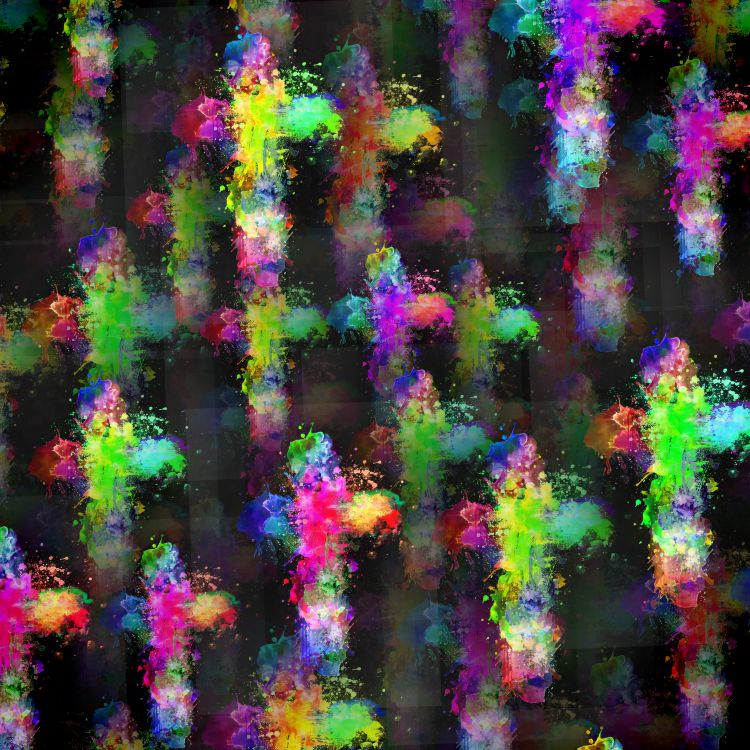 Christian Cross Color Splash 22 – Pattern Crew