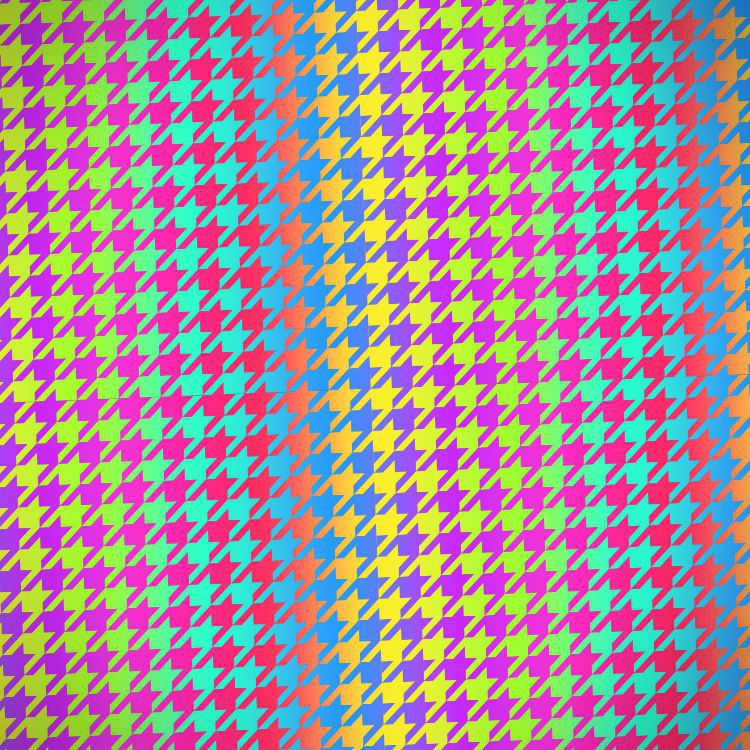 Houndstooth Rainbow 24 – Pattern Crew