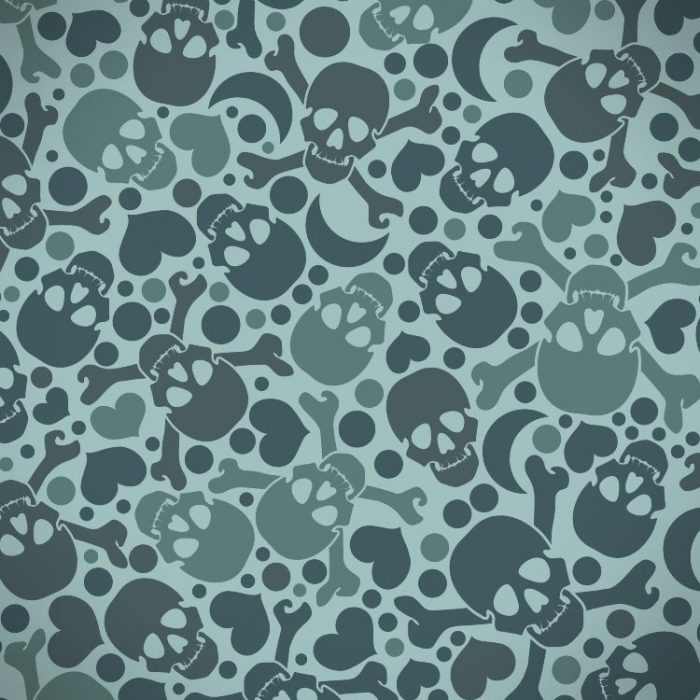 Teal Skulls – Pattern Crew
