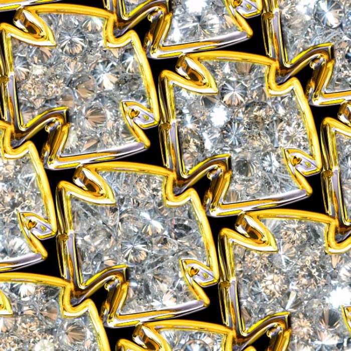 Gold Maltese Cross With Diamonds – Pattern Crew