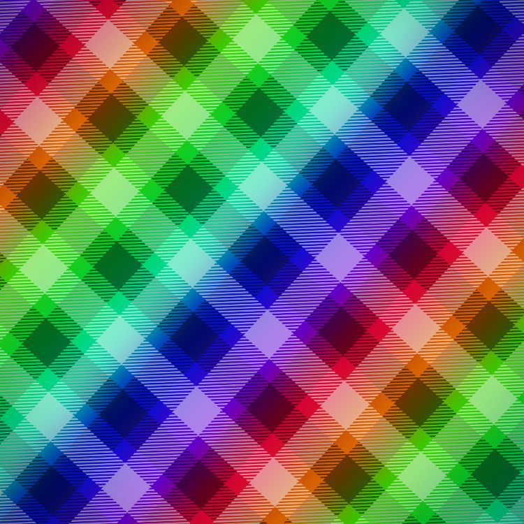 Woven Tartan Gingham Rainbow 24 – Pattern Crew