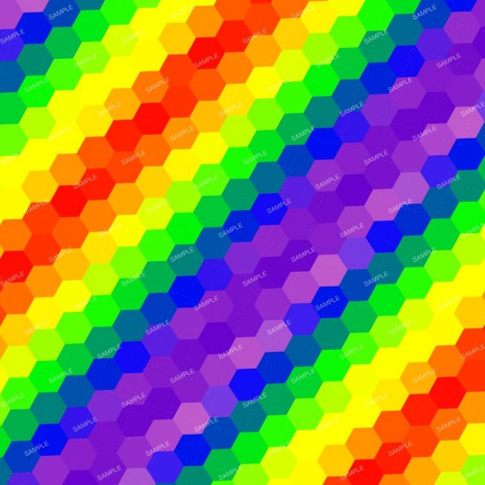 Rainbow Hexagons 23 – Pattern Crew