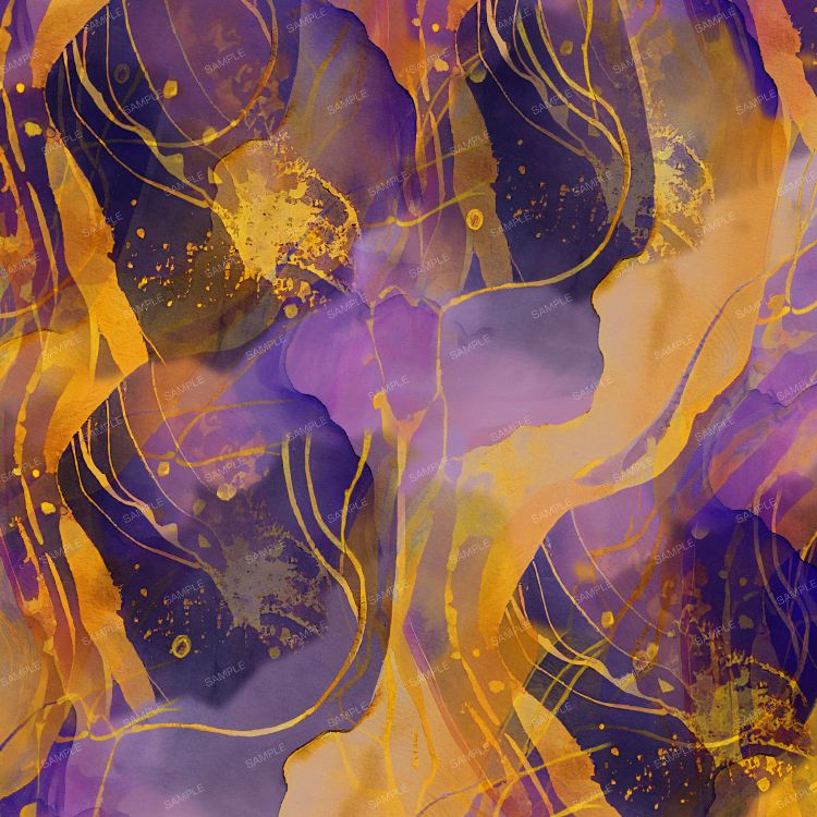 Purple and Gold Abstract 22 – Pattern Crew