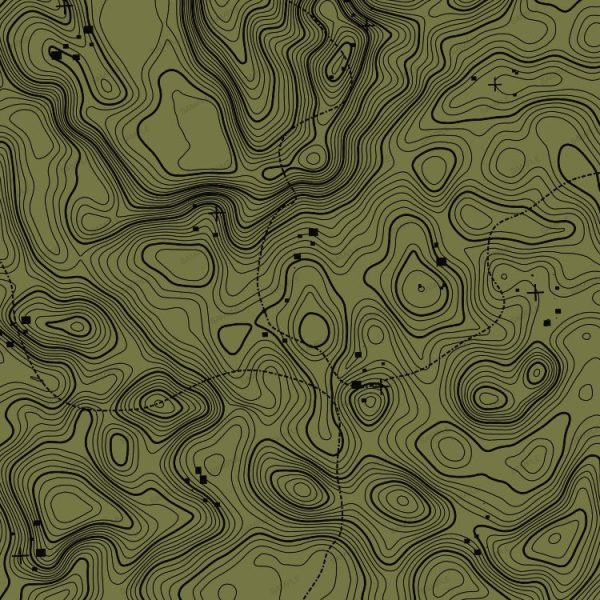 Topographical Camouflage OD Green – Pattern Crew