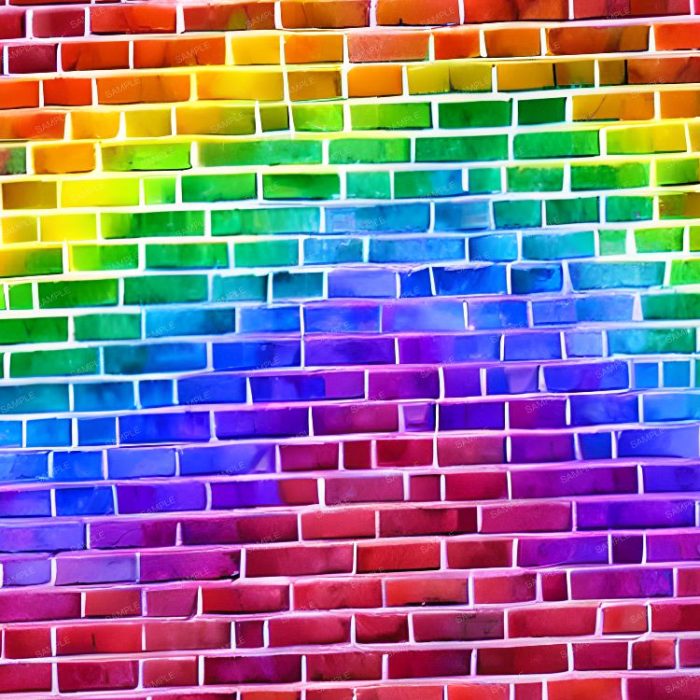Rainbow Brick Wall – Pattern Crew